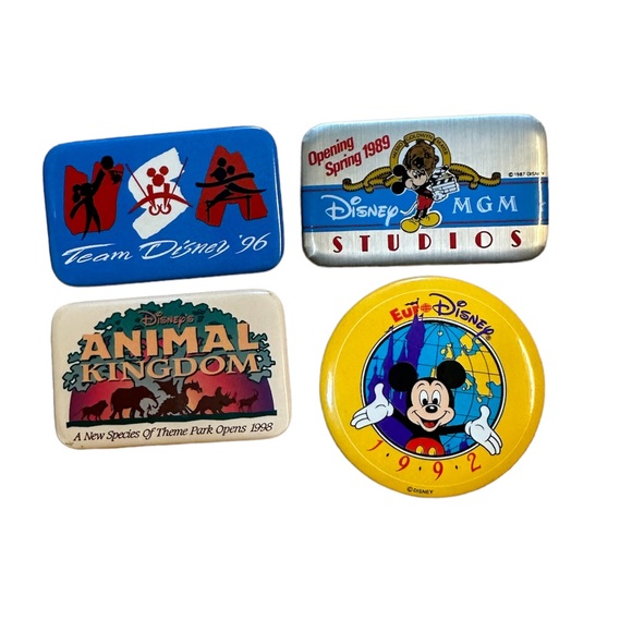 Disney | Accessories | Vintage Disney Buttons Pins | Poshmark